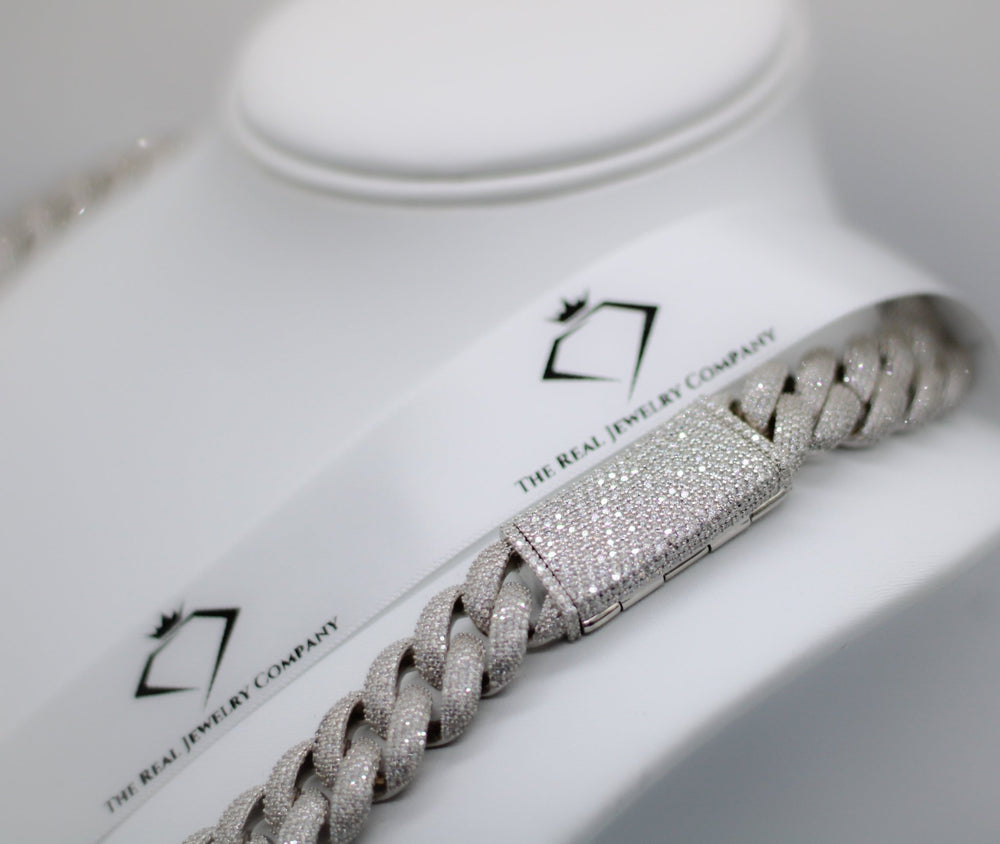 16MM Miami Link Crushed Ice Chain | The Real Jewelry Company